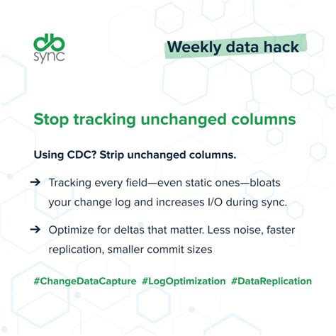 𝐖𝐞𝐞𝐤𝐥𝐲 𝐃𝐚𝐭𝐚 𝐇𝐚𝐜𝐤 ⁣⁣1 Dbsync