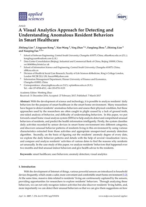Pdf A Visual Analytics Approach For Detecting And Understanding Anomalous Resident Behaviors