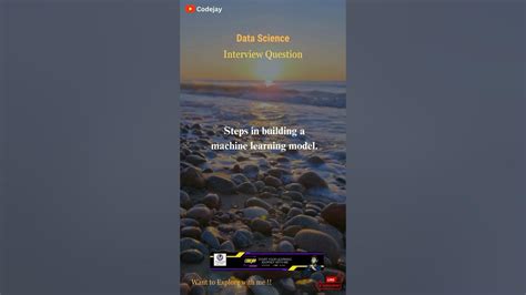 Steps To Build Machine Learning Model Data Science Interview Question