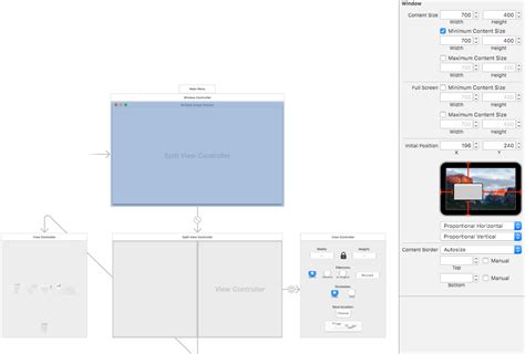 Xcode Minimum Content Size Of Window Is Not Working Stack Overflow