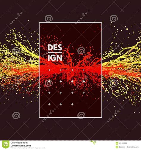 Point Explode Array With Dynamic Emitted Particles 3d Technology