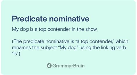 Understanding A Predicate Nominative Definition Examples How To Use