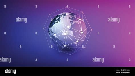Cloud Computing And Networks Concept With Earth Globe Abstract Global