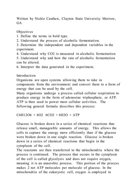 Fermentation Report Sheet Online Docx Report Sheetlab Topic DOCX