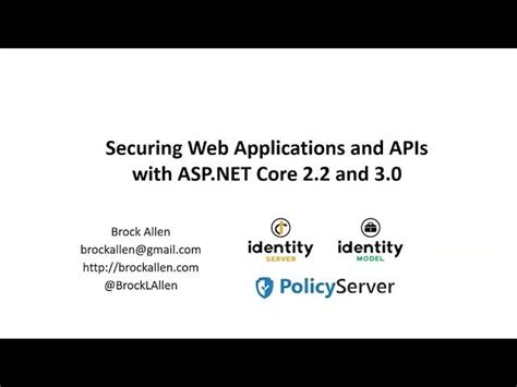 Ndc Conferences Talk Securing Web Applications And Apis With Aspnet