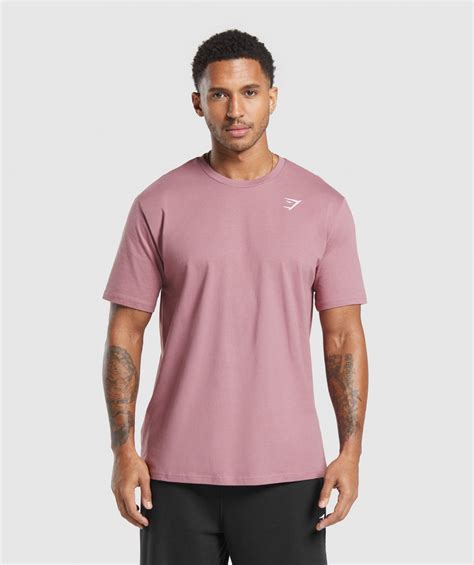 Gymshark Crest T Shirt Calm Pink Gymshark