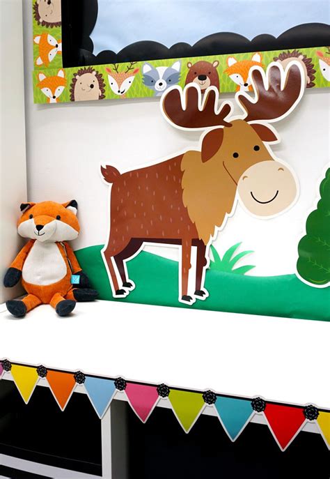 Jumbo Woodland Friends Bulletin Board Woodland Friends Camping Theme Classroom Friends