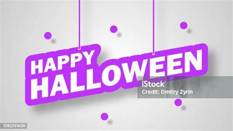 추상 3d 텍스트 해피 할로윈 컬러 음성 벡터 디자인 스타일 Ilustration 템플릿 배경 3차원 형태에 대한 스톡 벡터 아트 및 기타 이미지 Istock