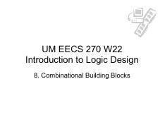 8 Combinational Blocks Pdf UM EECS 270 W22 Introduction To Logic