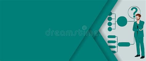 Decision Tree Diagram Male Outline Stock Vector Illustration Of