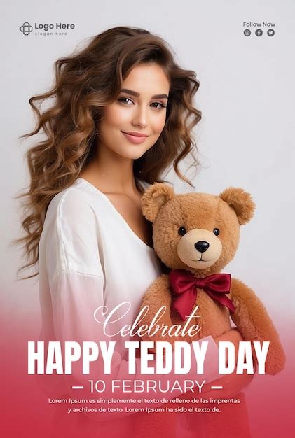 Premium Psd Happy Teddy Day