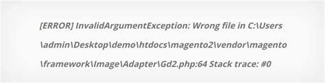 Error InvalidArgumentException Wrong File In Magento 2