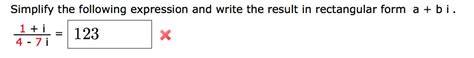 Solved Simplify The Following Expression And Write The