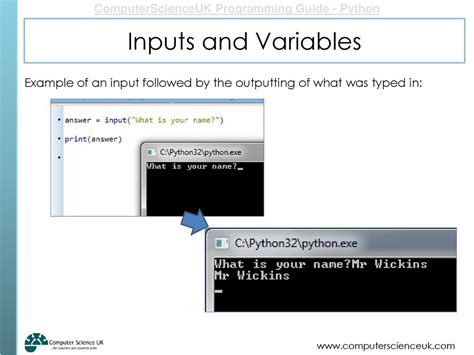 Inputs And Variables Programming Guides Ppt Download