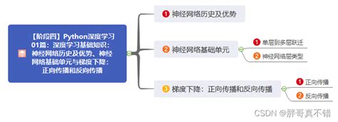 【阶段四】python深度学习01篇：深度学习基础知识：神经网络历史及优势、神经网络基础单元与梯度下降：正向传播和反向传播 csdn博客