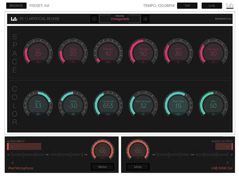 Numerical Audio Intros Rf 1 Algorithmic Reverb For Ios Synthtopia