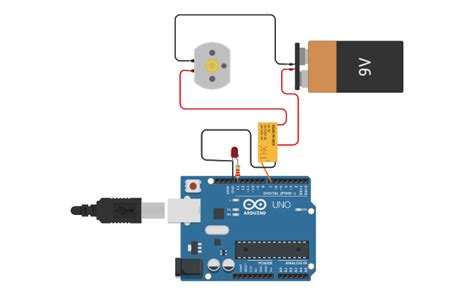 Circuit Design Action And Serial Control Tinkercad