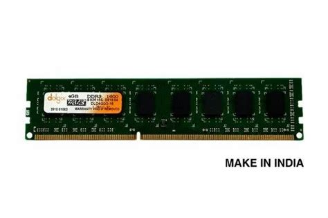 Dolgix 4gb Ddr3 1600mhz Desktop Ram Udimm Voltage 1 5 At Rs 2100 Piece In Noida
