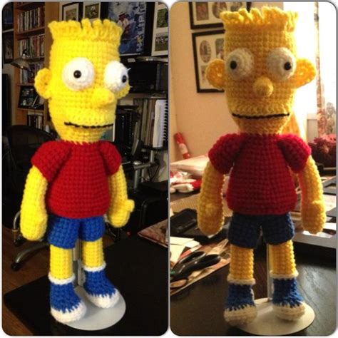 Crochet Bart Simpson Crochet Handmade Crochet Play Clothing