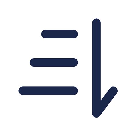 Sort From Top To Bottom Vector Svg Icon Svg Repo