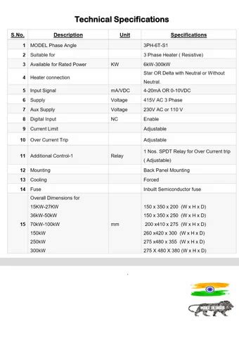 3PH-6T-S1 3 Phase Thyristor Power Controller at ₹ 73000 in Faridabad ...