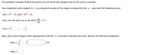 Solved This Problem Includes Finding The Point X Y At Chegg Com