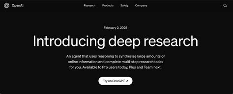 openai 웹 검색 및 여러 단계의 연구 수행 후 보고서를 생성하는 deep research 공개 읽을거리and정보공유