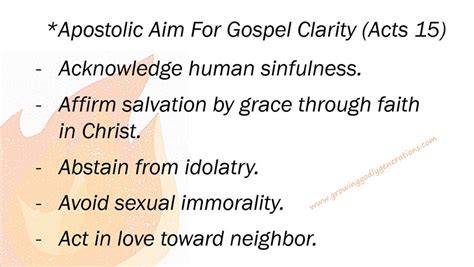Gospel Clarity Acts 15 Growing Godly Generations