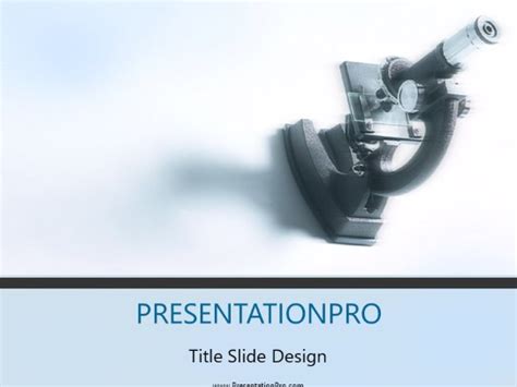 Microscope Medical Powerpoint Template Presentationpro