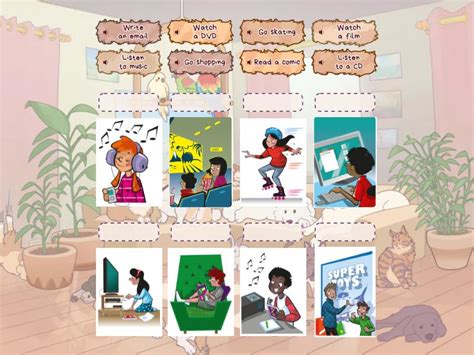 3rd Grade Week 13 Class 2 Free Time Review Match Up