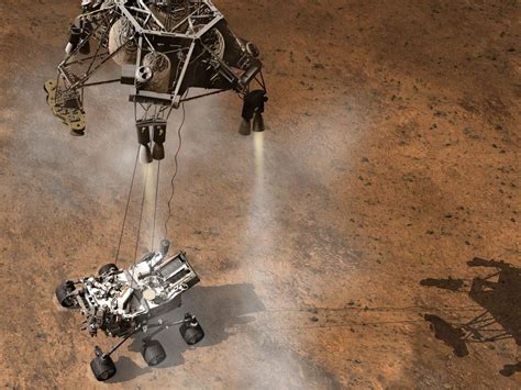 Mars Rover Landing Risky Sky Crane Actually Least Crazy Way Space
