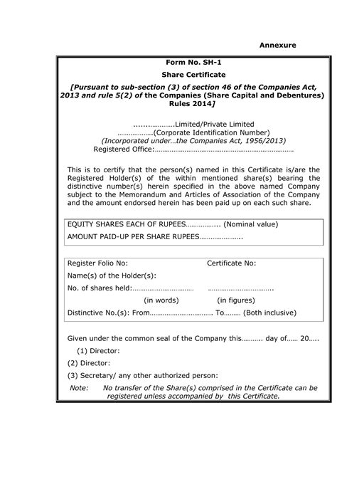 Form No Sh 1 ≡ Fill Out Printable Pdf Forms Online