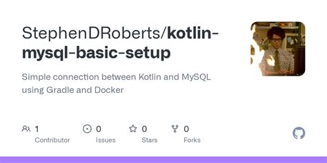Github Stephendrobertskotlin Mysql Basic Setup Simple Connection