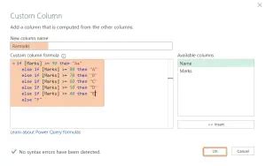Create Custom Column Using If Statement In Power Query Examples