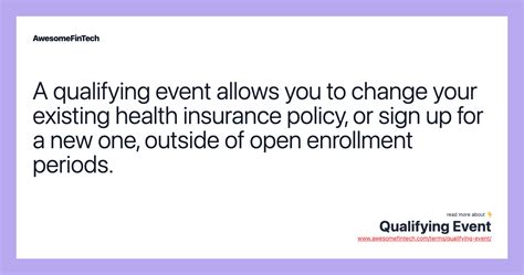 Qualifying Event Awesomefintech Blog