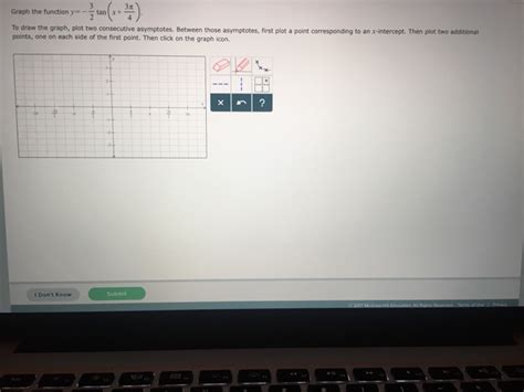 solved graph the function y 3 2 tan x 3pi 4 to draw