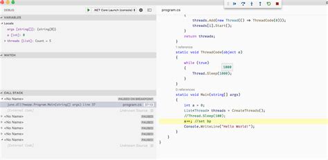 Debugger Incorrect Thread State Shown When Stopping Event Occurent Immediately After Thread