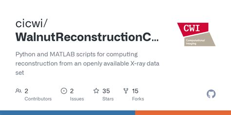 GitHub Cicwi WalnutReconstructionCodes Python And MATLAB Scripts For Computing Reconstruction