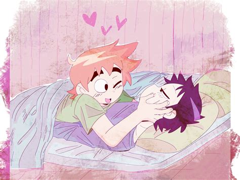 Scott Pilgrim And Wallace Wells Scott Pilgrim And More Drawn By Eatbabies Danbooru