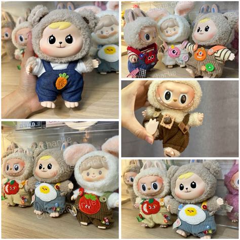 พร้อมส่งในไทย ชุดเอี๊ยมผักผลไม้ ชุดลาบูบู้ V1 V2 Labubu Bao Ao Zzoton ชุดลาบูบู้มาการอง Shopee