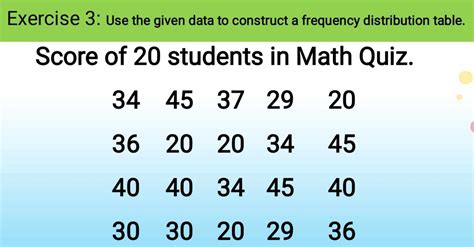 Exercise 3 Use The Given Data To Construct A Frequency Distribution