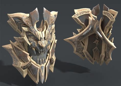 卡通 巨型盾牌模型 防具模型库 Fbx Fbx 模型下载 Cg模型网