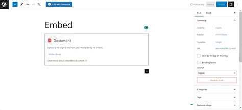 How To Embed Documents In WordPress Using Document Block Widget