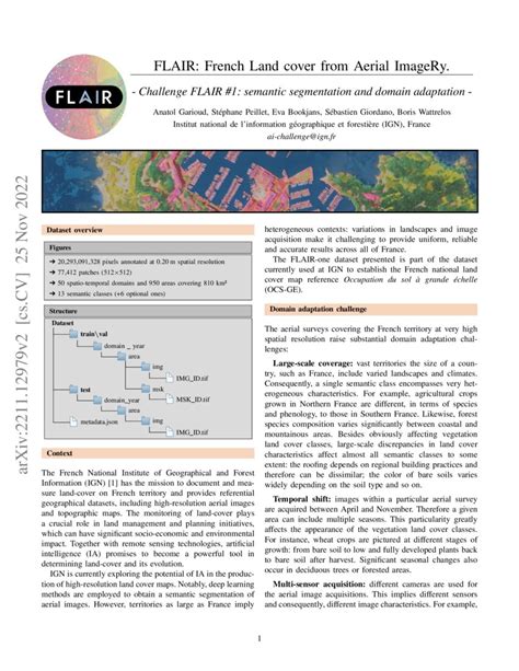Flair 1 Semantic Segmentation And Domain Adaptation Dataset Deepai