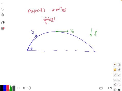 Solved 5 For General Projectile Motion When The Projectile Is At The Highest Point Of Its