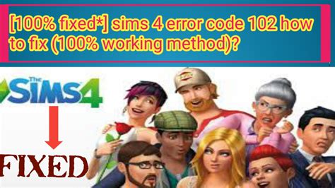 [100 fixed ] sims 4 error code 102 how to fix 100 working method