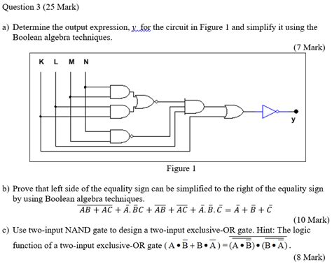 Solved Question 3 25 Mark A Determine The Output