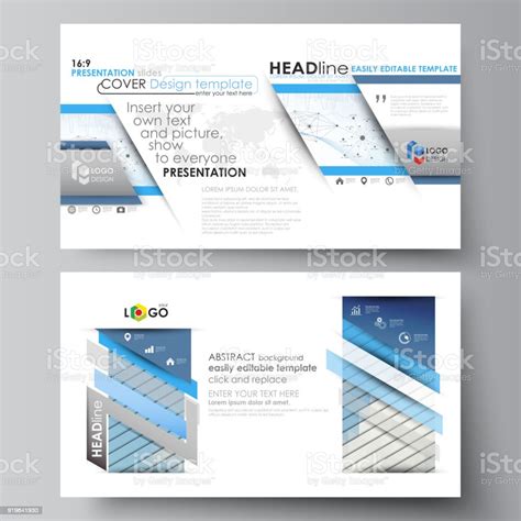Hd에 비즈니스 서식 파일이 프레 젠 테이 션 슬라이드에 대 한 형식 벡터 레이아웃입니다 파란색 추상 Infographic 배경 선 기호 차트 다이어그램 및 다른 요소에서