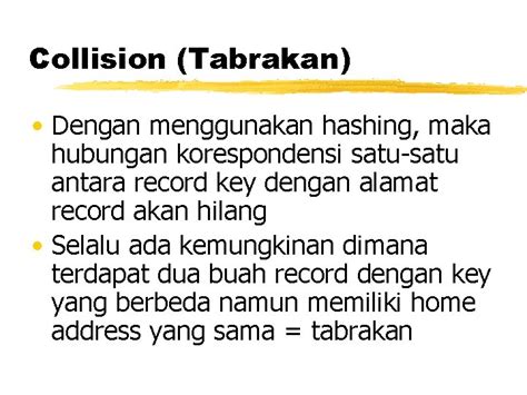 Struktur Data Hashing Metode Hashing Untuk Mengatasi Kerugian