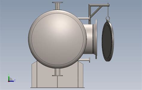 压力容器设计模型图纸免费下载 懒石网